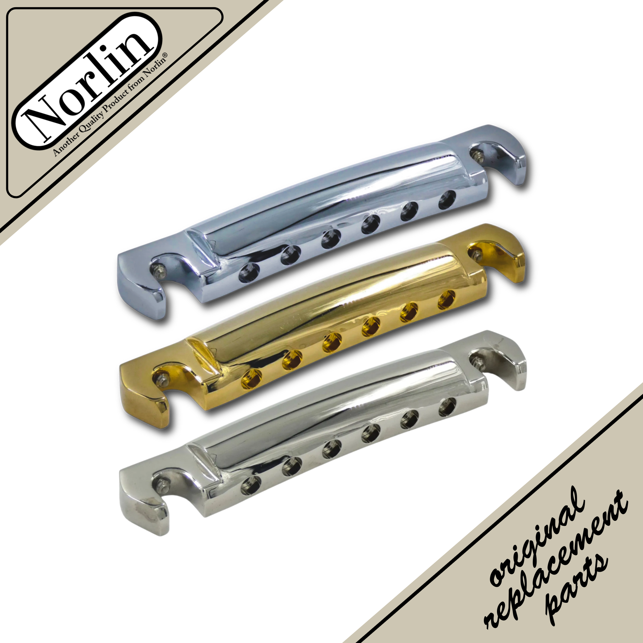 CNC Billet Aluminum Wraparound Stop Bar for Gibson® & Epiphone® Guitars ...