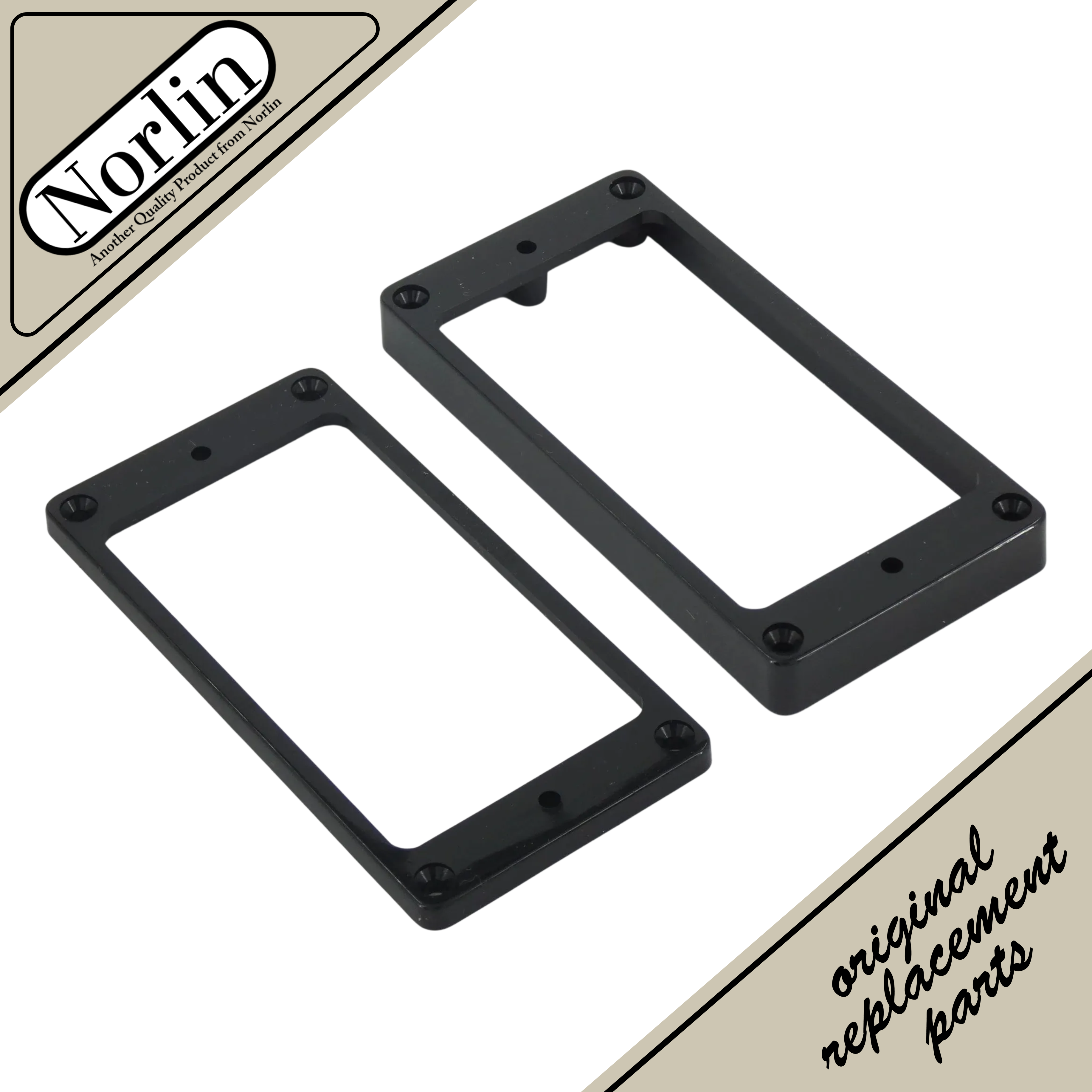 Humbucker Pickup Tapered Mounting Ring (Black) for Gibson® Guitars ...